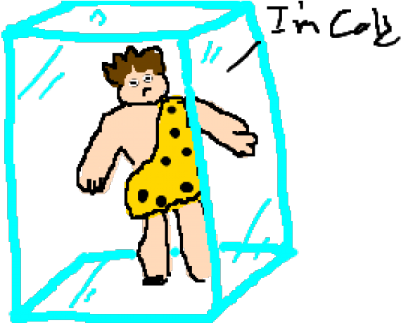 Ice Clipart Frozen Man - Man In Ice Cube - Full Size PNG Clipart Images ...