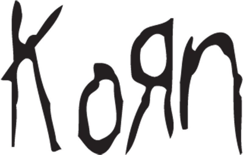 Korn Clipart Colorful - Band Stickers Black And White - (800x800) Png ...