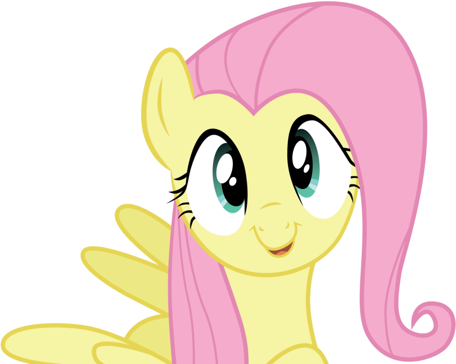 My Little Pony Clipart Flutter - Fluttershy Face Vector - (900x725) Png ...