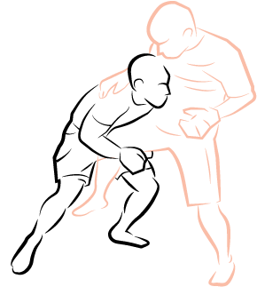 Mixed Martial Arts Clipart Assailant - Illustration - (394x350) Png ...