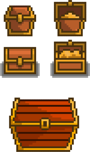 Pixel Treasure Chest By Jigo-xd - Pixel Chest Png - Full Size PNG ...