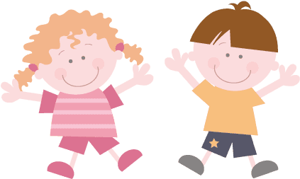 Little Boy And Girl Smiling - Education - (457x277) Png Clipart Download