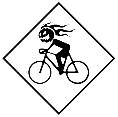 Bicycle Sign - (400x396) Png Clipart Download