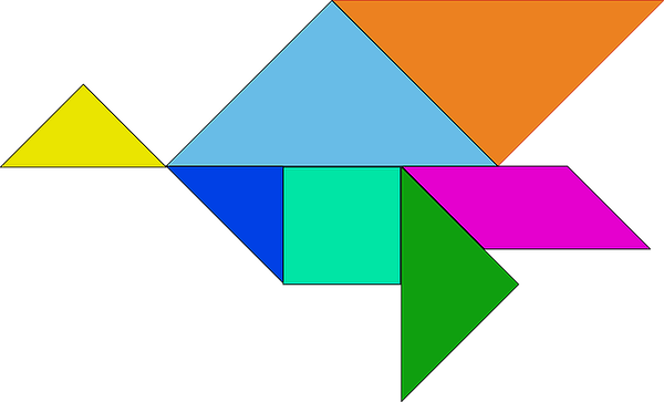 Create Your Own Tangram Pieces - Tangram Shapes - (600x363) Png Clipart ...