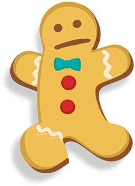 Gingerbread Man Cookie Jumping Cartoon Transparent - Gingerbread ...