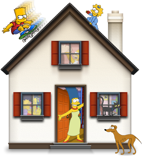 The Simpsons Home Icon, Png Clipart Image - Simpsons Home Icon ...