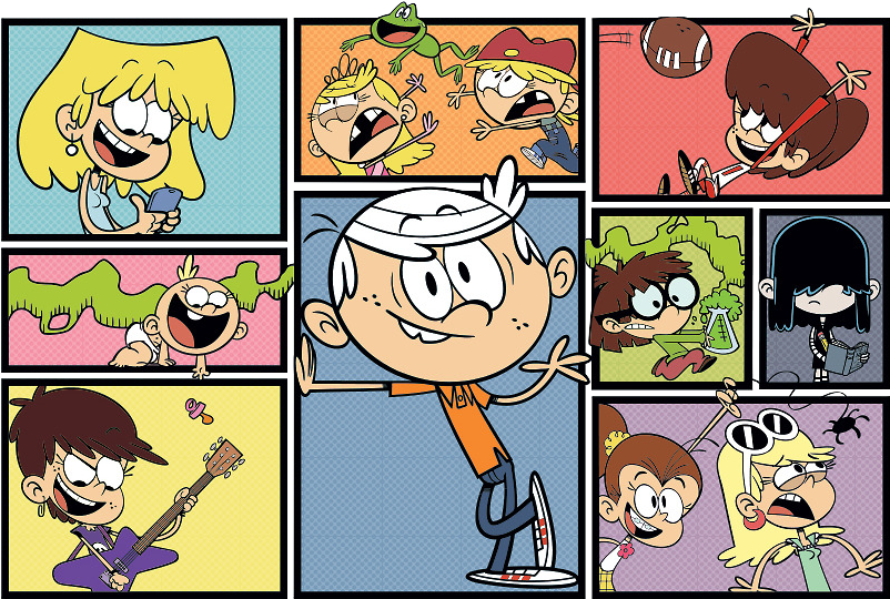 Loud Siblings Comic Panels - Loud House - (1440x810) Png Clipart Download