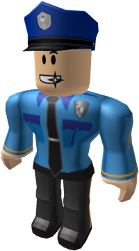Police - Builderman Roblox - (420x420) Png Clipart Download