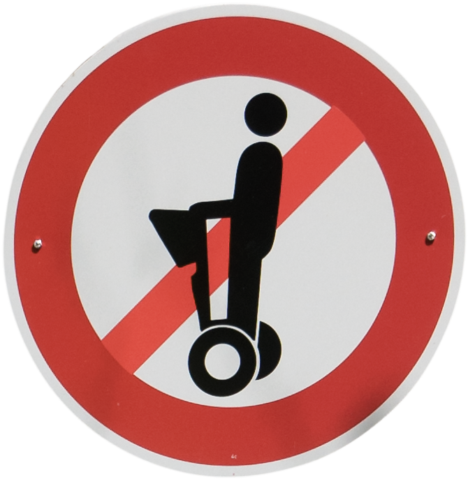 Segway Prohibition Sign Crop - Schleswig-holstein - (699x699) Png ...