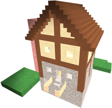 Minecraft House - Shed - (420x420) Png Clipart Download