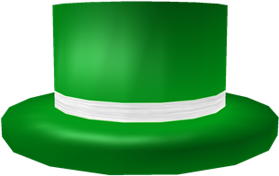 Green Top Hat With White Band - Roblox Green Top Hat With White Band ...
