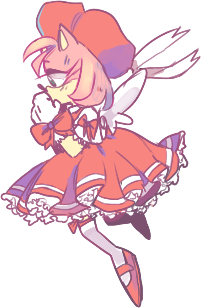 Amy Hedgehog - Cartoon - (1024x1168) Png Clipart Download