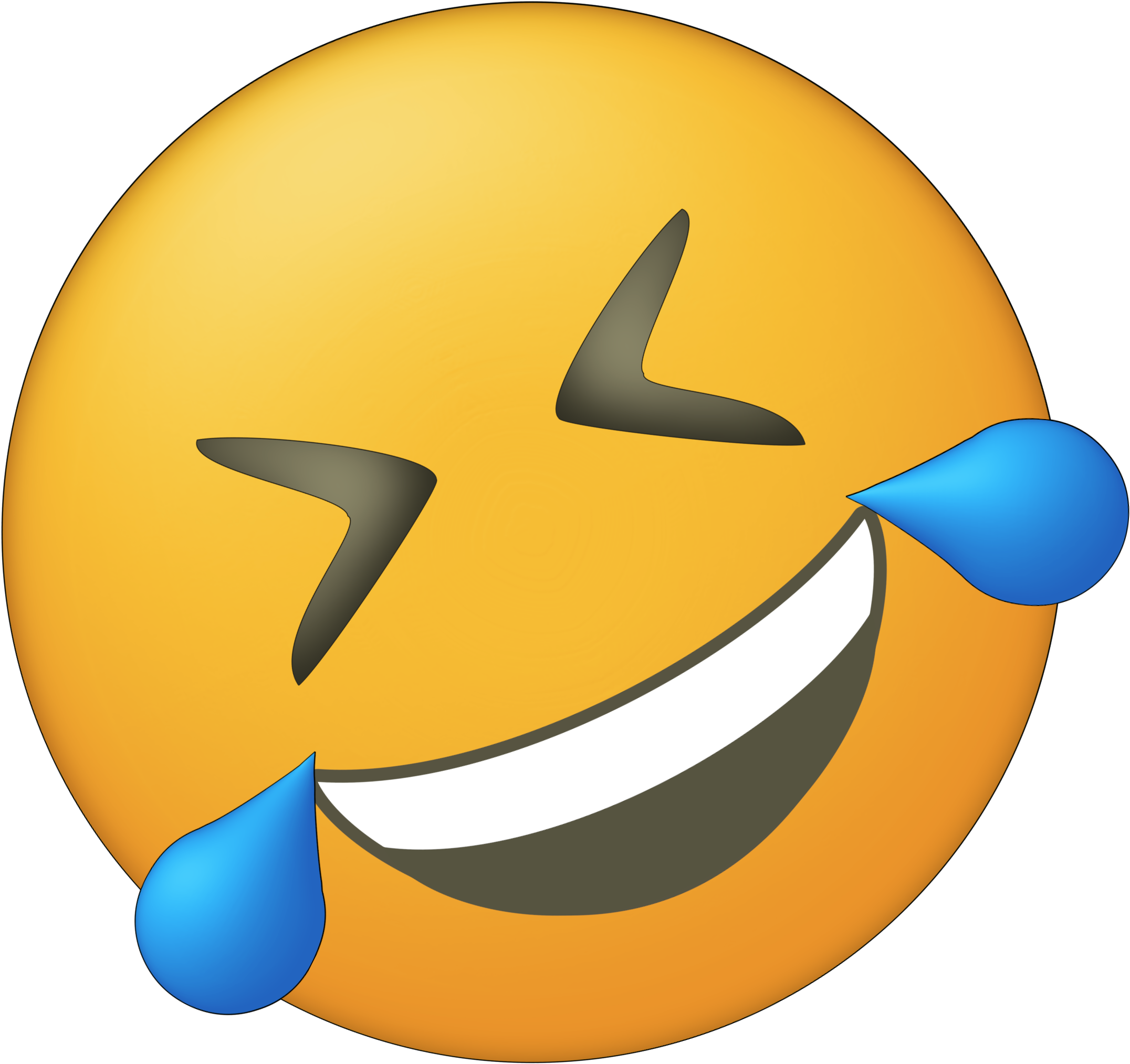 Dying Crying Laughing - Emoji Laughing Png - (2257x2083) Png Clipart Download