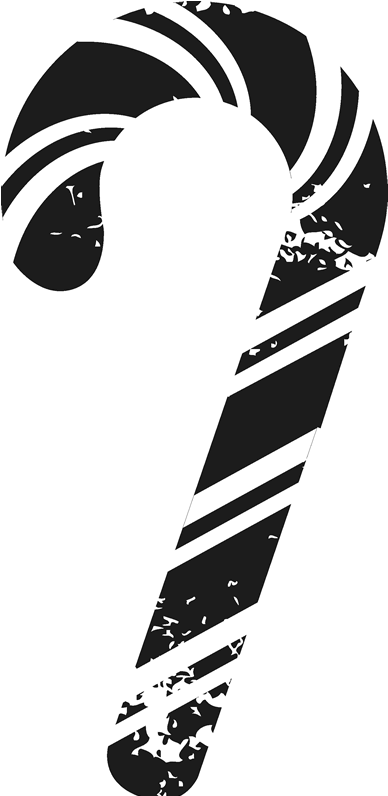 Candy Cane Rubber Stamp - Candy Cane - (800x800) Png Clipart Download