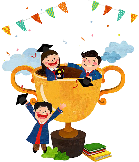 Graduation Ceremony Visual Arts Illustration - Graduating Children Png ...