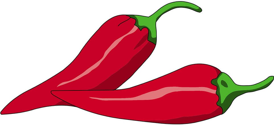 Peppers Plant Red Spice Spicy Vegetable Clipart - Pepper Clipart ...
