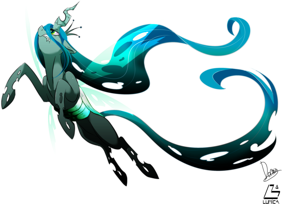 Queen Chrysalis By Dormin-kanna - Illustration - (1024x724) Png Clipart ...