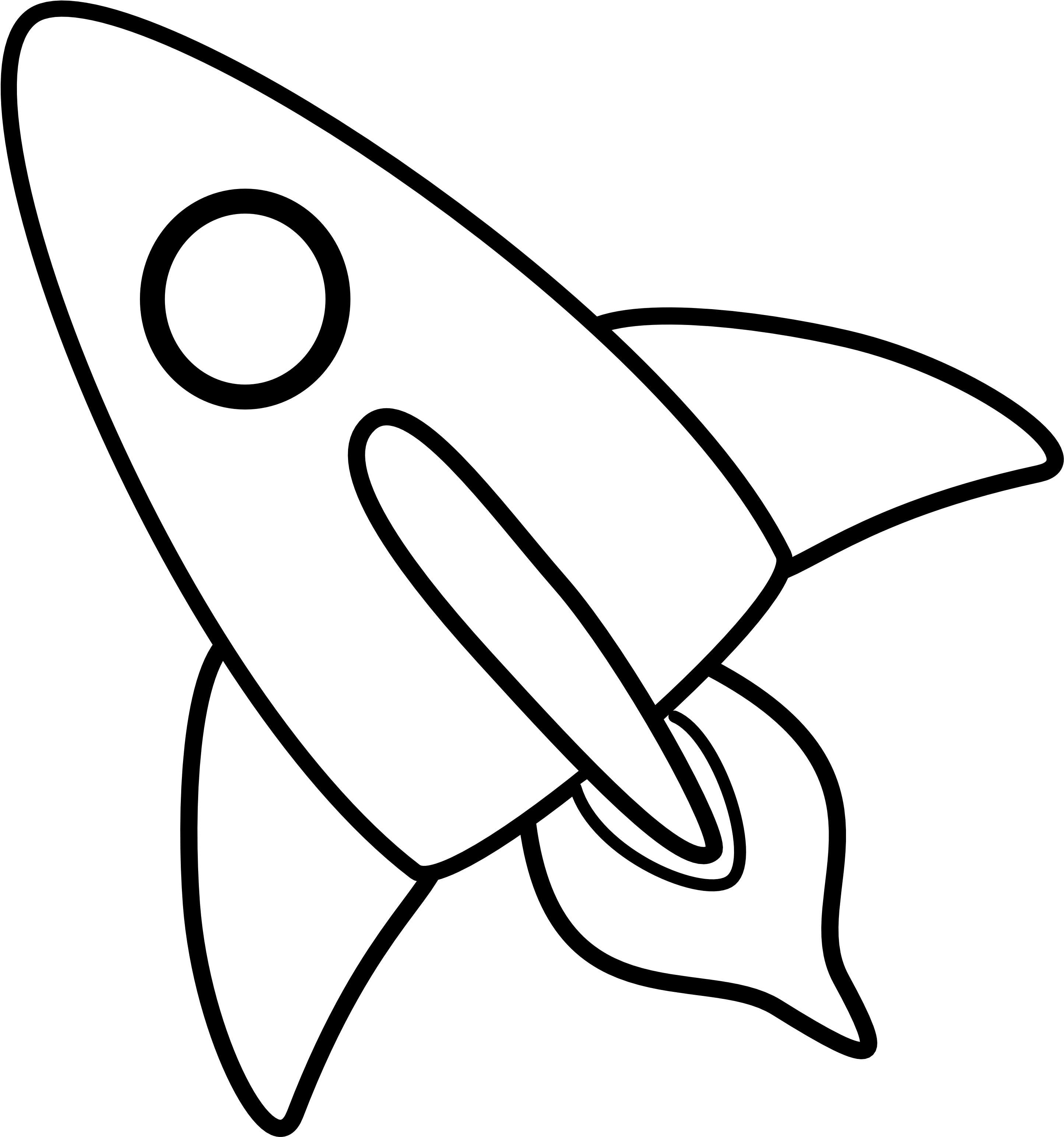Space Rocket Clip Art Black And White Pics About Space - Clip Art ...