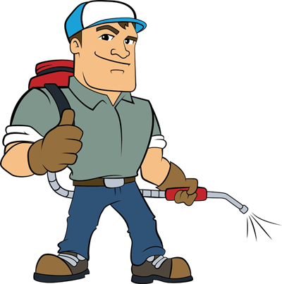 Man Clipart Pest Control - Pest Control Man Logo - (400x403) Png ...