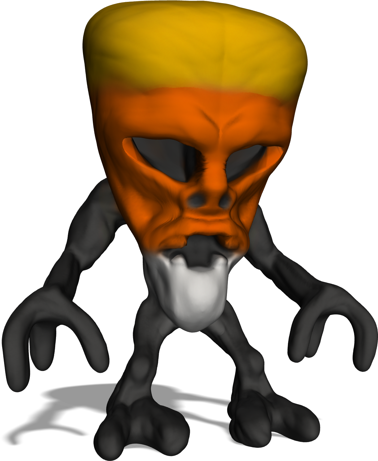 Candy Corn Creature - Illustration - (1536x2048) Png Clipart Download