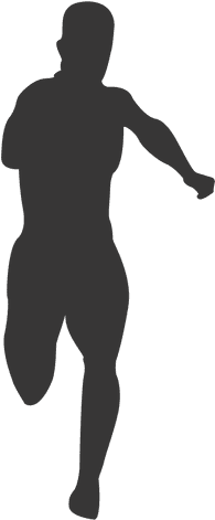 Male Athlete Running Silhouette - Runner Png Silhouette - (512x512) Png ...