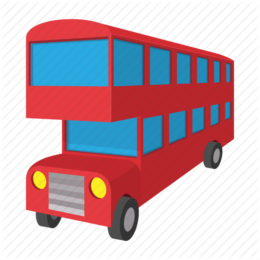 Bus Cartoon - England Cartoon Icon Png - (512x512) Png Clipart Download