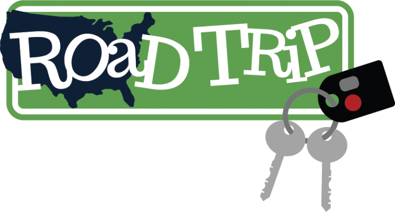 Road Trip Svg Scrapbook Title Vacation Svg Files Road - Road Trip Sign ...