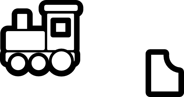 Train Clip Art At Clker - Train Clipart Black And White - (600x318) Png ...