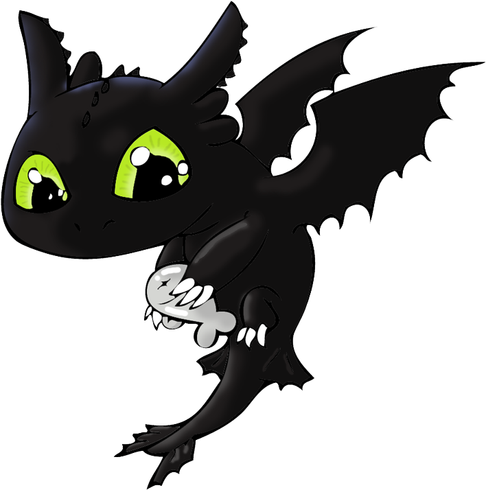 Httyd - Chibi Toothless Gif - (800x800) Png Clipart Download