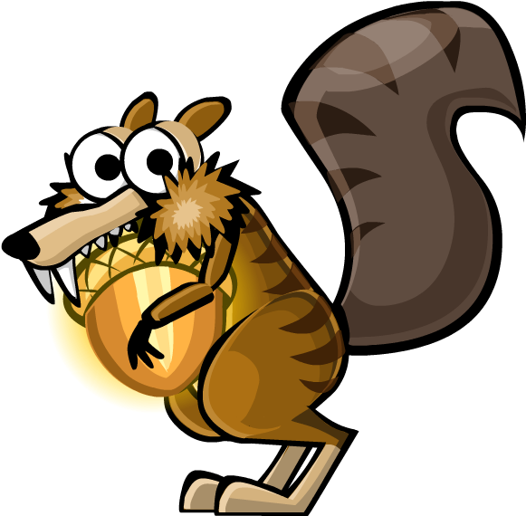 Ice Age Squirrel Png - Ice Age Squirrel Cartoon - Full Size PNG Clipart ...