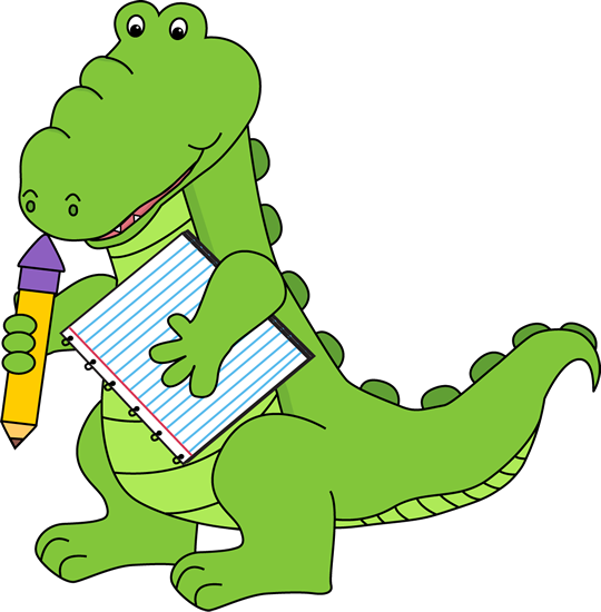 School Alligator - Alligator School Clipart - Full Size PNG Clipart ...