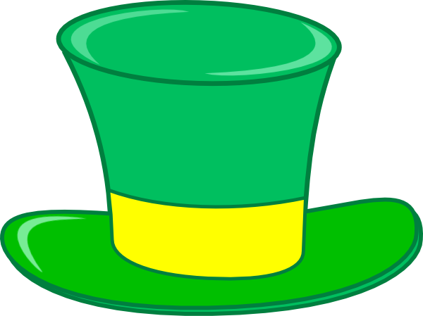 Green Top Hat Transparent - (600x449) Png Clipart Download
