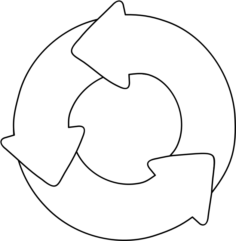 White Recycle - (800x800) Png Clipart Download