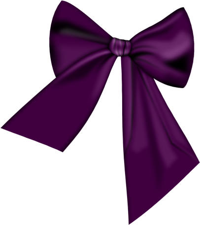 Purple Bow Clipart - Purple Bow Png - (445x491) Png Clipart Download
