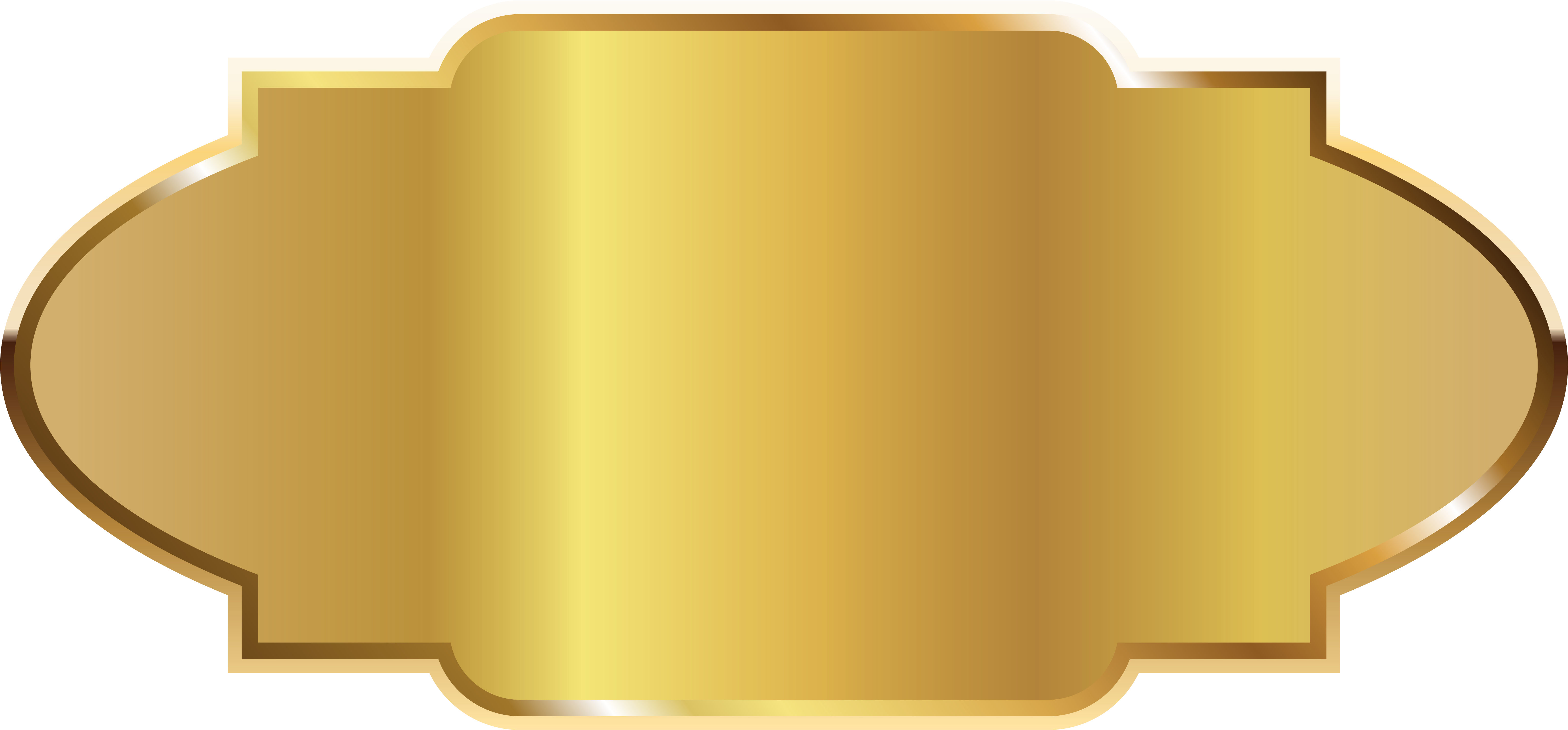 Gold Label Border Clip Art Transparent Background - Label Template Gold ...