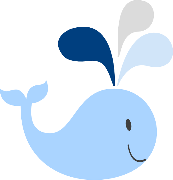 Cute Whale Clipart - Cute Whales Clip Art - (576x599) Png Clipart Download