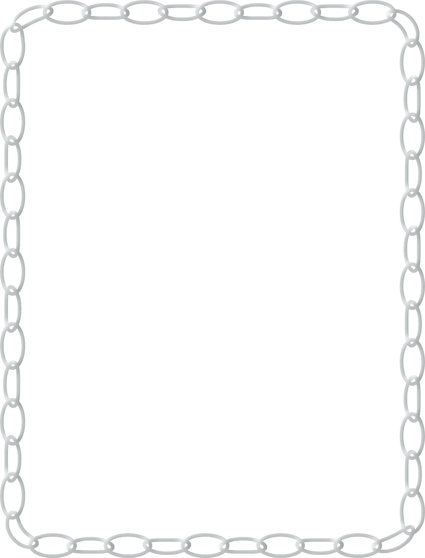 Chain Border Clipart - Chain Border - (1746x2292) Png Clipart Download