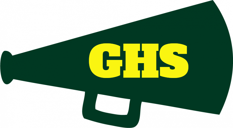 Green Cheer Megaphone - Sign - (800x440) Png Clipart Download