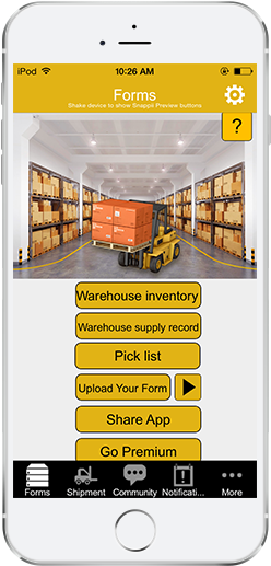 Warehouse Management Screenshot - Flyer - (280x548) Png Clipart Download