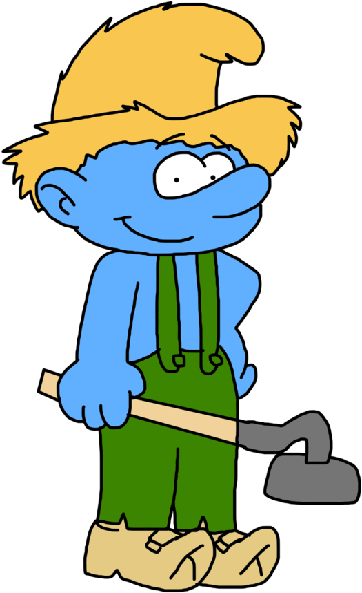 Farmer Smurf By Marcospower1996 - Farmer Smurf Png - (894x894) Png ...