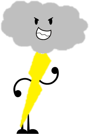 Storm Cloud Pose - Bfdi Cloud - (413x578) Png Clipart Download