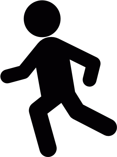 Running Man Free Icon - Hombre Corriendo Vector Png - Full Size PNG ...