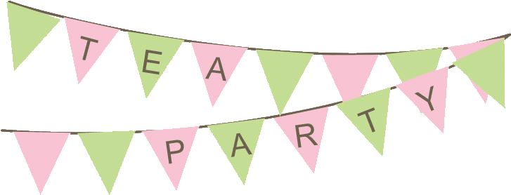 Tea Party Clipart Bunting - Free Tea Party Clip Art - (729x303) Png ...