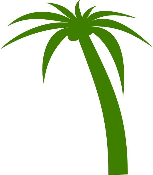 Coconut Tree Clip Art - Palm Tree Clip Art - (522x599) Png Clipart Download