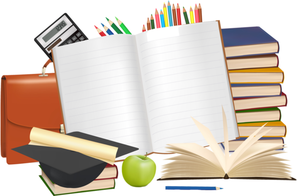 School Supplies Clip Art Back To School Graphics Stationery - School ...