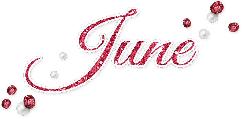 June Birthday Collection Now In Shop - Calligraphy - (800x398) Png ...