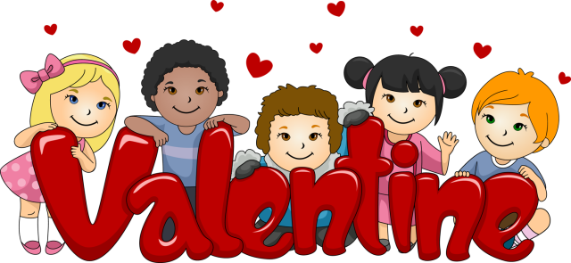 Valentine Clip Art For Kids - Kids Valentines Clip Art - (640x295) Png ...