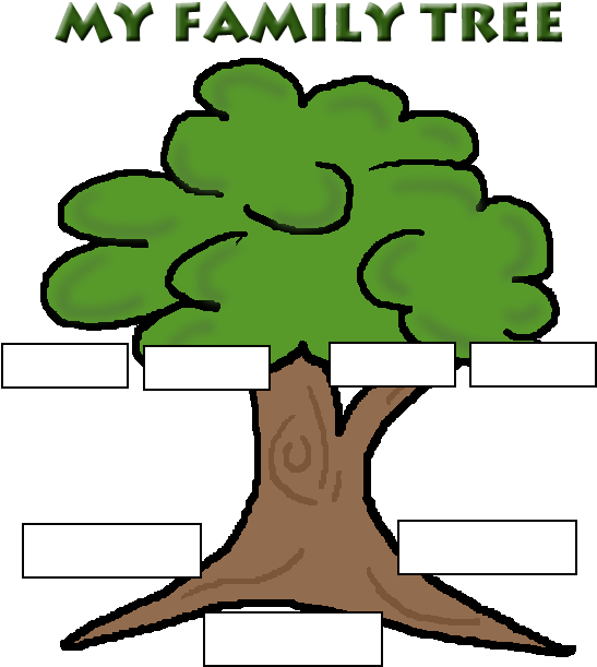Family - Tree - Clip - Art - Blank Family Tree Template - (576x792) Png ...