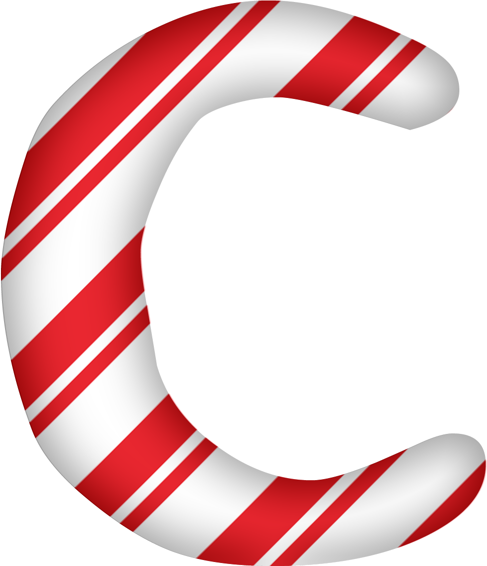 Download And Use C Png Clipart - Candy Cane Letters Printables - Full ...