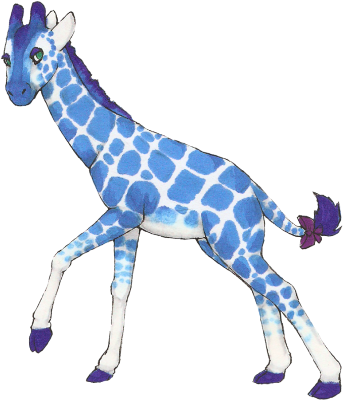 Pin Blue Giraffe Clip Art - Blue Giraffe Png - (708x800) Png Clipart Download